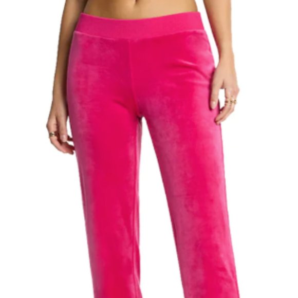 Juicy Couture | Pants & Jumpsuits | Juicy Couture Hot Pink Velour Pullon Track Pants Xl | Poshmark